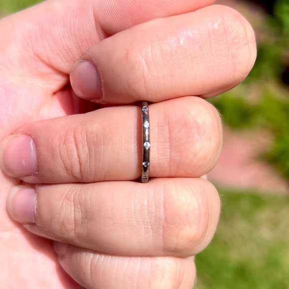 Pandora | Jewelry | Authentic Simple Sparkling Pandora Ring | Poshmark